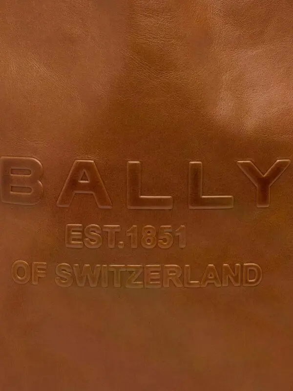Bally Embossed-logo Leather Tote