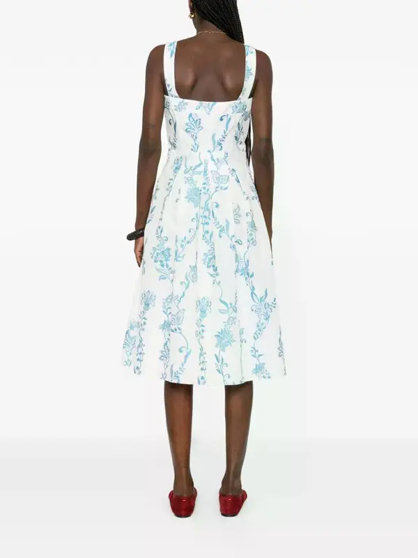 Etro Floral Print Midi Dress