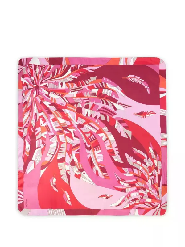 LANCEL Motif Arabesque Scarf - Pink