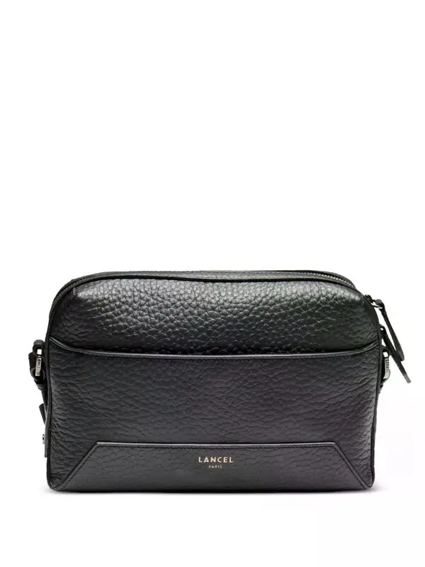 LANCEL Milo Grained-leather Bag - Black