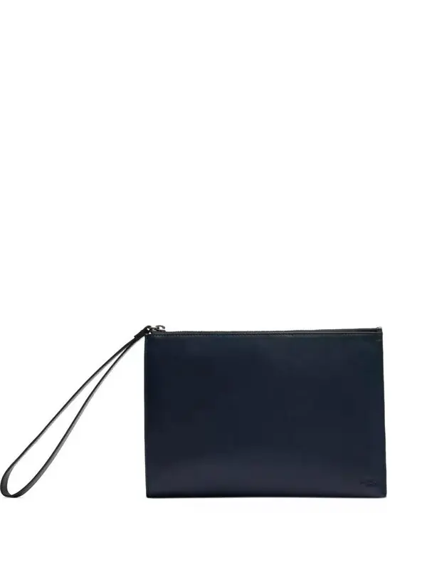 LANCEL Leon Zip Wristlet - Blue