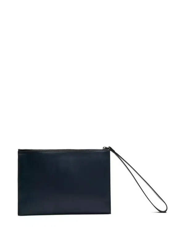 LANCEL Leon Zip Wristlet - Blue