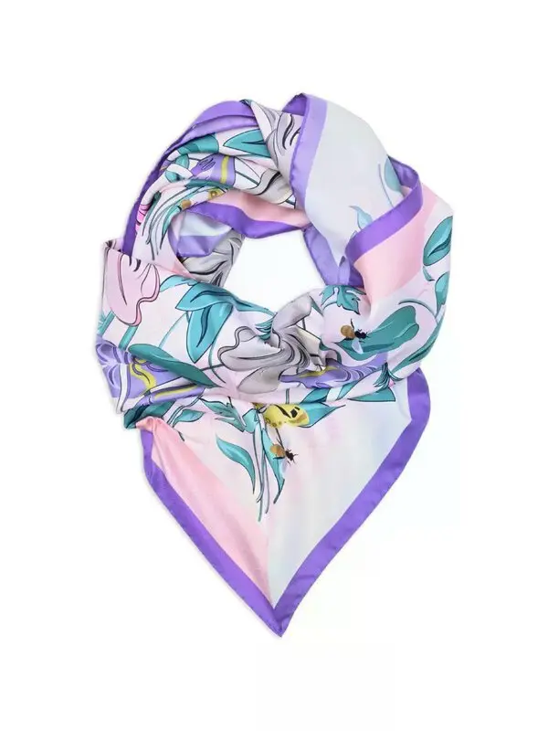 LANCEL Printed Square Scarf