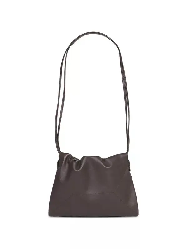 Brunello Cucinelli Gathered Leather Shoulder Bag