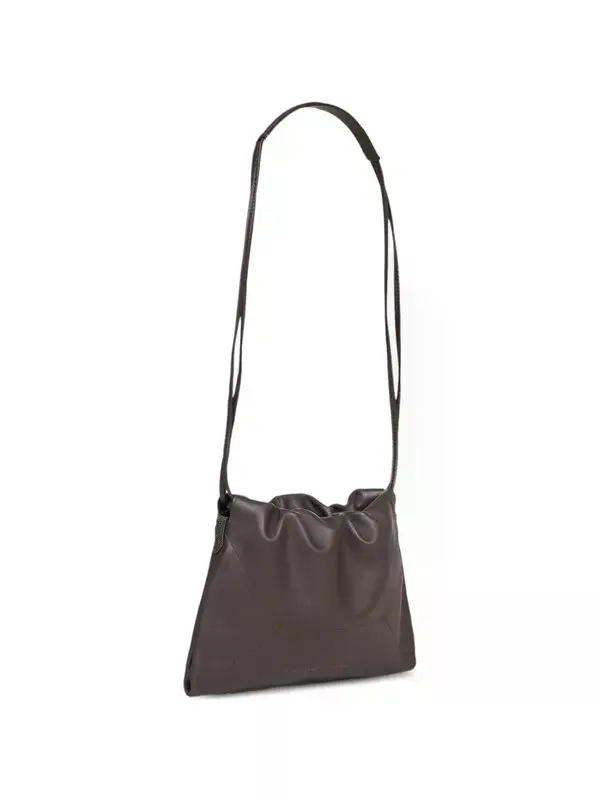 Brunello Cucinelli Gathered Leather Shoulder Bag