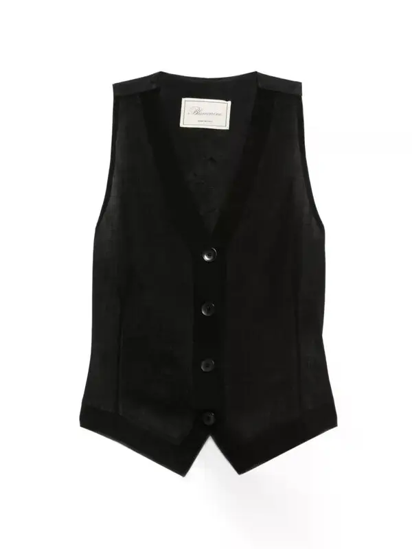 Blumarine Button Detailed Gilet