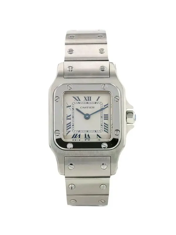 CARTIER 2000 Santos Galbée 24mm Watch - White