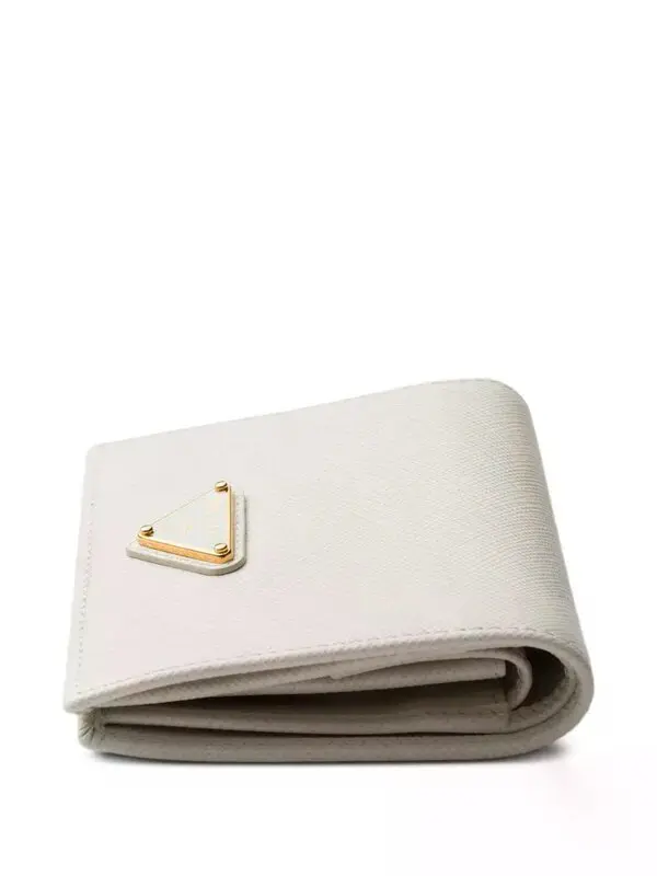 Prada Small Saffiano Leather Wallet - Neutrals