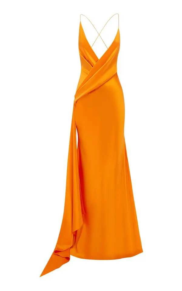 Alex Perry Bikini Wrap Asymmetric Gown