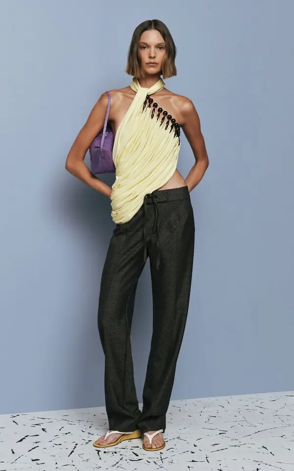 Christopher Esber Tropique Droplet Halter Top