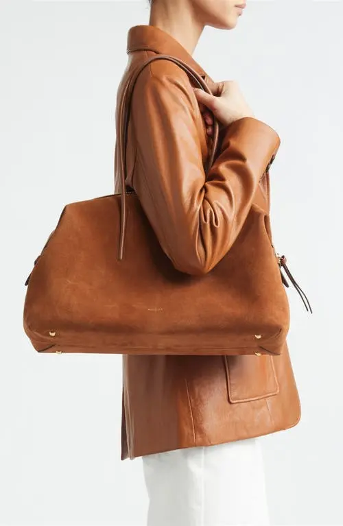 DEMELLIER Stockholm Leather Top Handle Bag - Tan