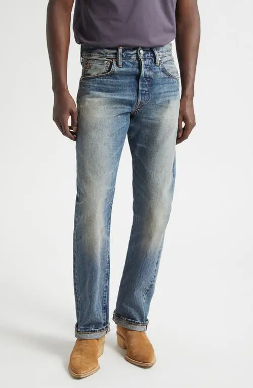 Double Rl Slim Fit Selvedge Bootcut Jeans