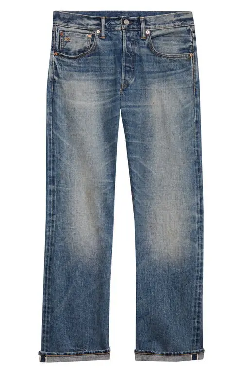 Double Rl Slim Fit Selvedge Bootcut Jeans