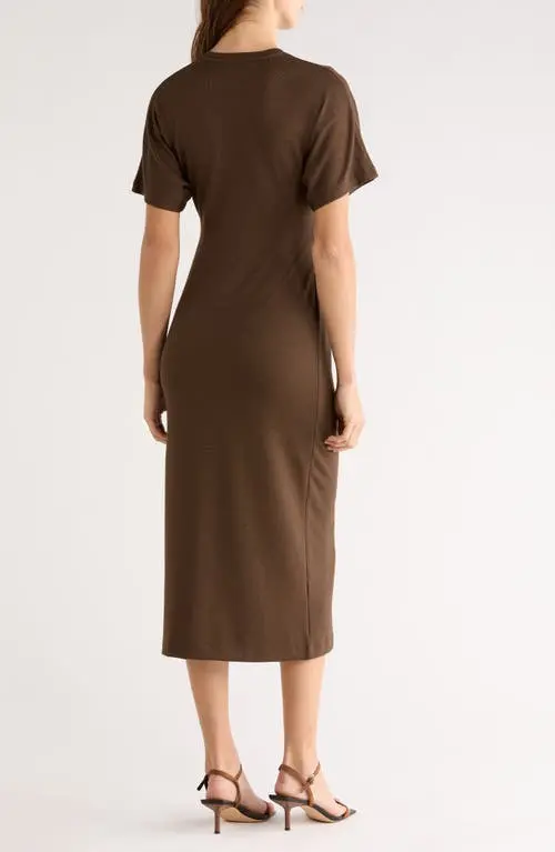 ruched wrap midi dress Asymmetrical Red Ruched Wrap Cocktail Dress – Modsele
