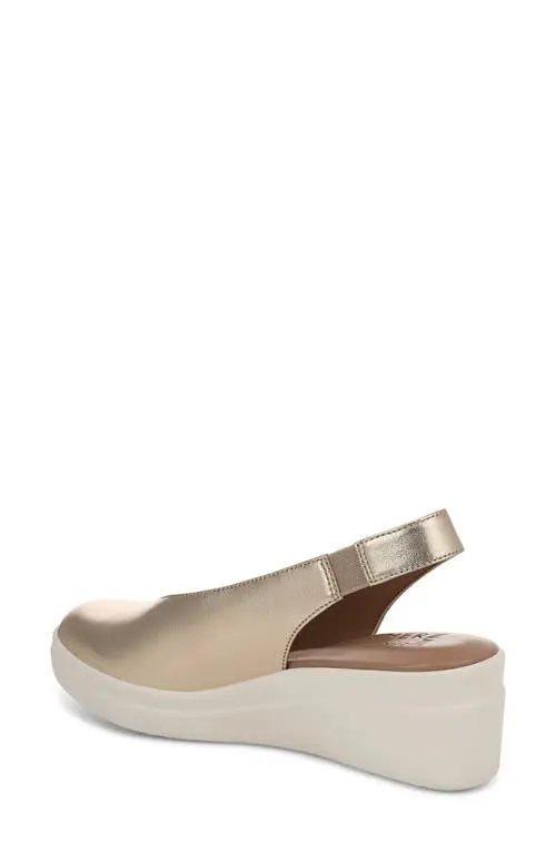 Naturalizer Sutton Slingback Platform Wedge Pumps - Light Champagne