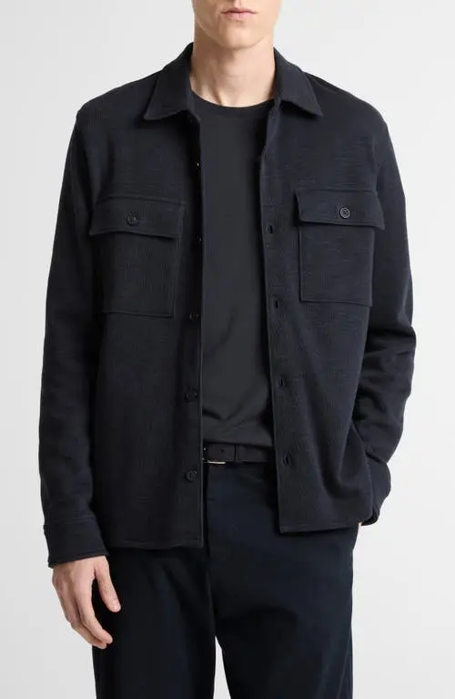 Vince Double Slub Shirt Jacket - Coastal