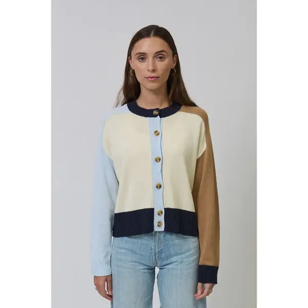 Central Park West Chloe Colorblock Cardigan