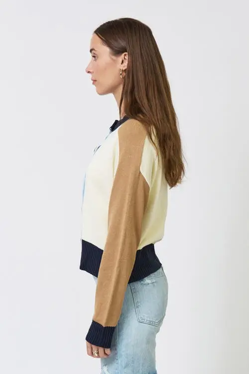Central Park West Chloe Colorblock Cardigan