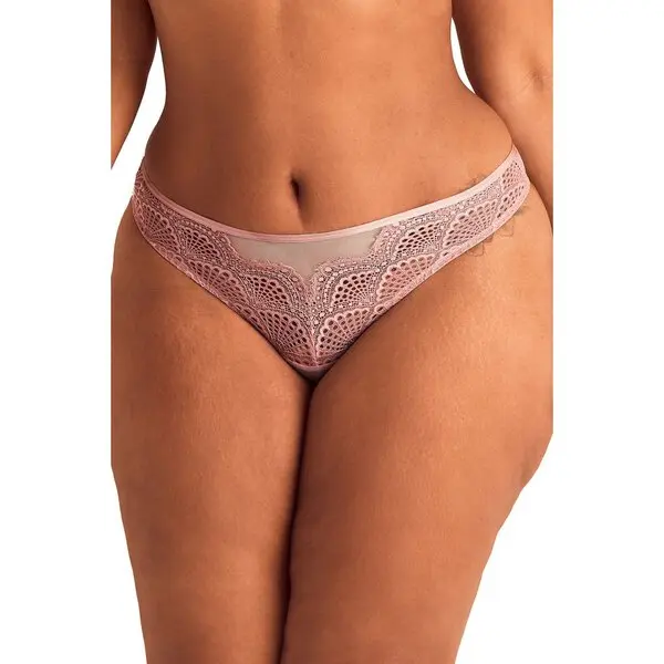 ADORE ME Sonja Thong Panties - Medium Beige