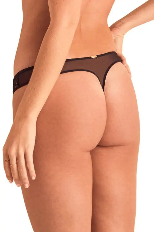 ADORE ME Sonja Thong Panties - Black