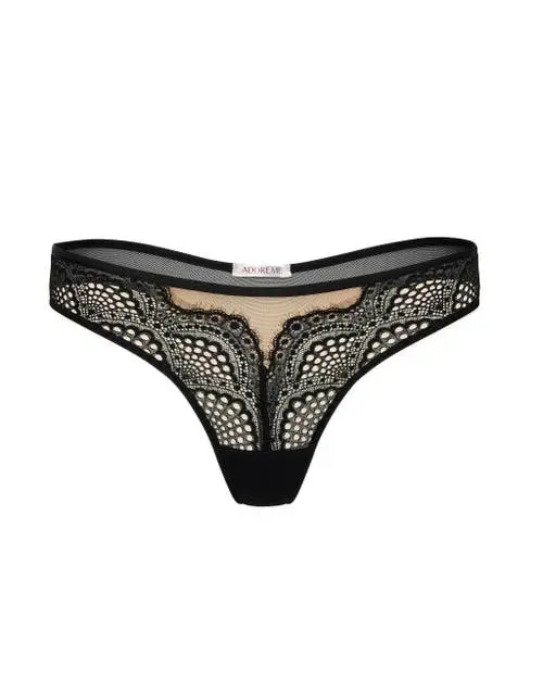 ADORE ME Sonja Thong Panties - Black