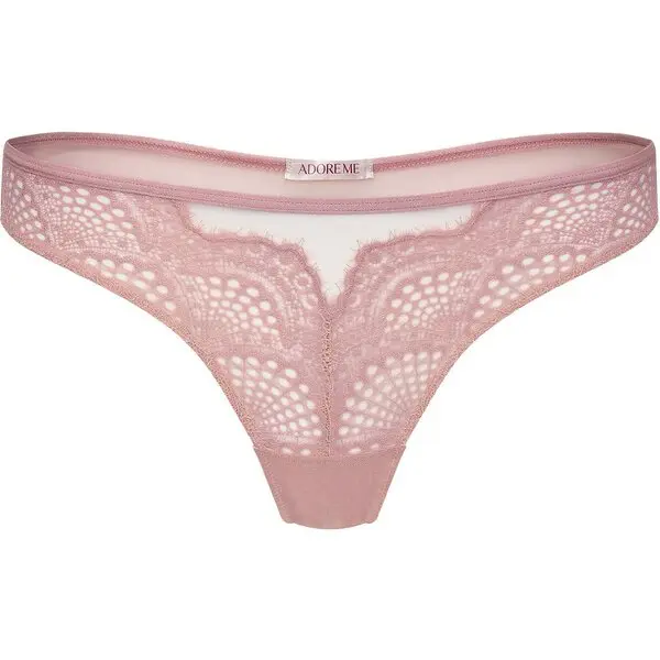 ADORE ME Sonja Thong Panties - Medium Beige