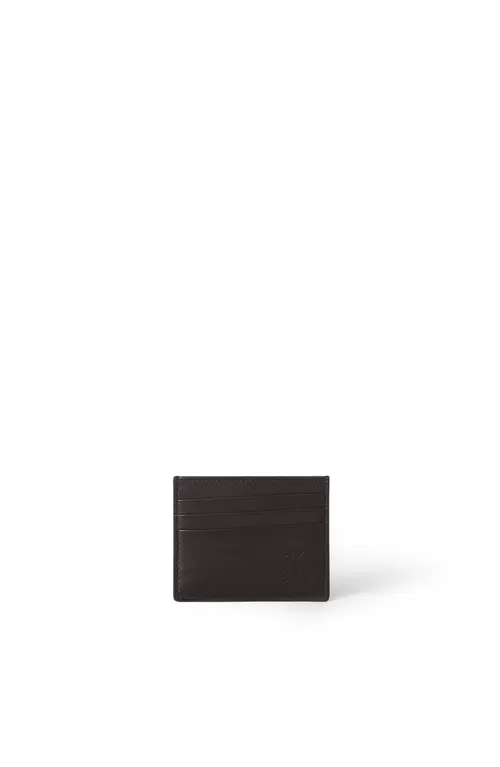 Brunello Cucinelli Calfskin Card Case - Brown