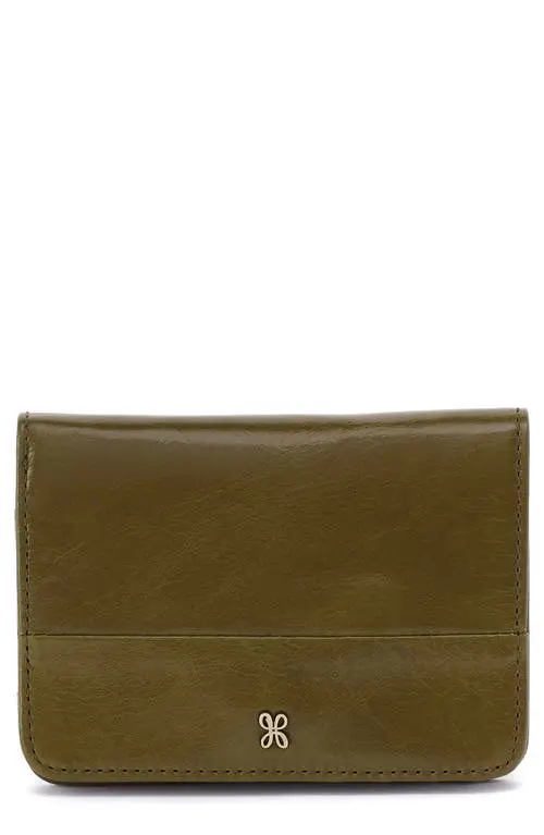 Hobo Jill Leather Bifold Wallet - Olive Veil
