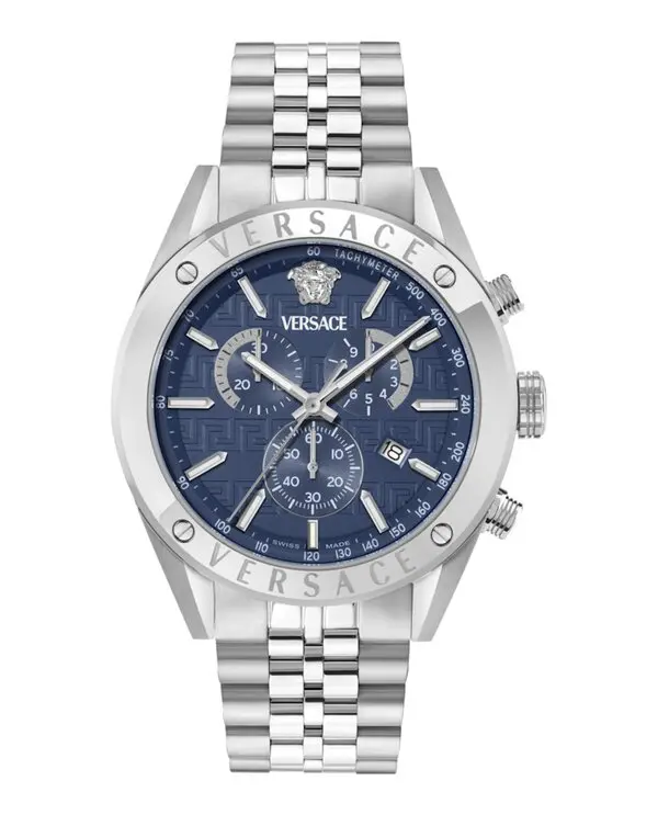 Versace Athletic Chrono Bracelet Strap - Stainless Steel