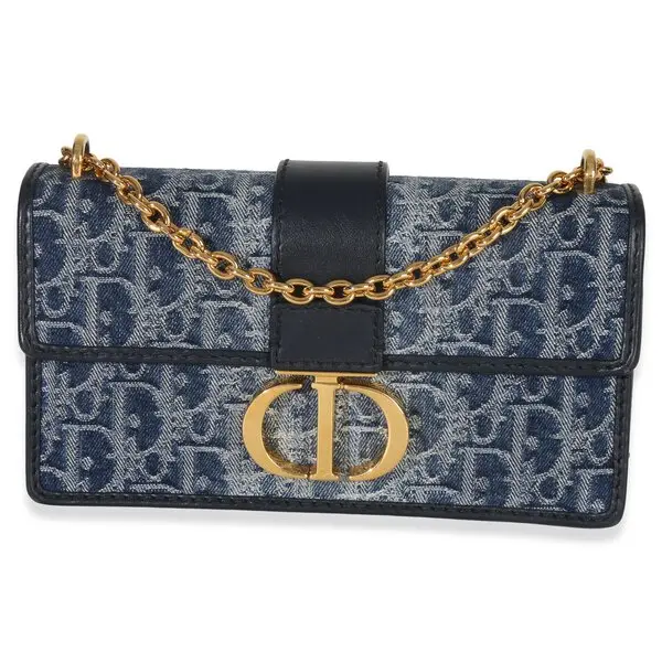 Dior Denim Oblique 30 Montaigne East-west