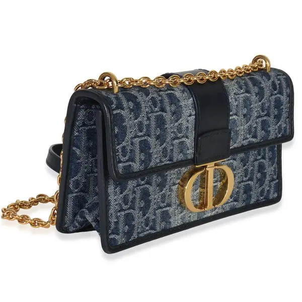 Dior Denim Oblique 30 Montaigne East-west