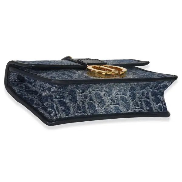 Dior Denim Oblique 30 Montaigne East-west