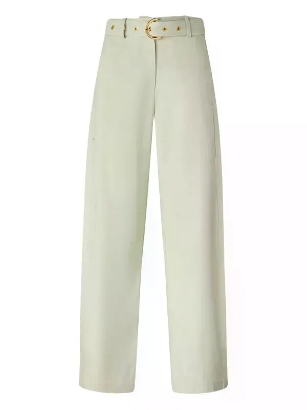 Pinko Belted Trousers With Gold-tone Hardware