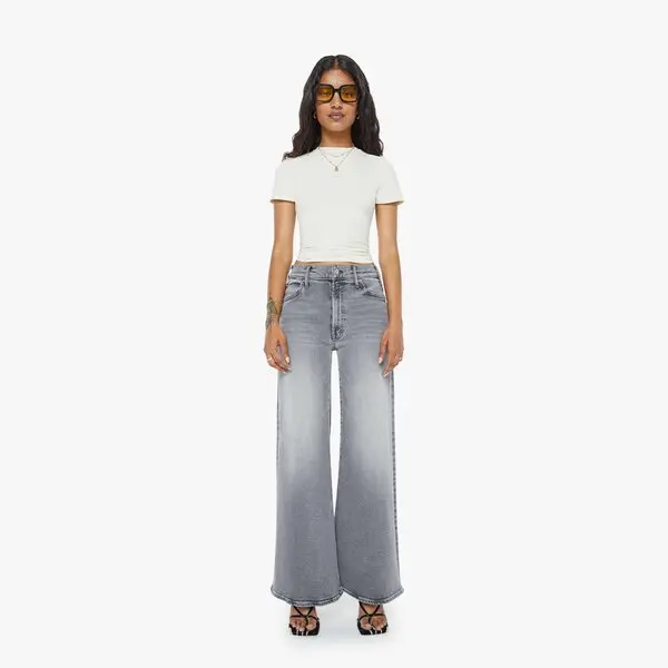 MOTHER The Lil Hustler Roller Skimp Catch Me Outside Jeans - Grey