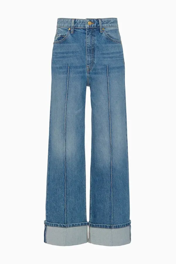 Ulla Johnson The Genevieve Stretch Pintuck Jean - Danube