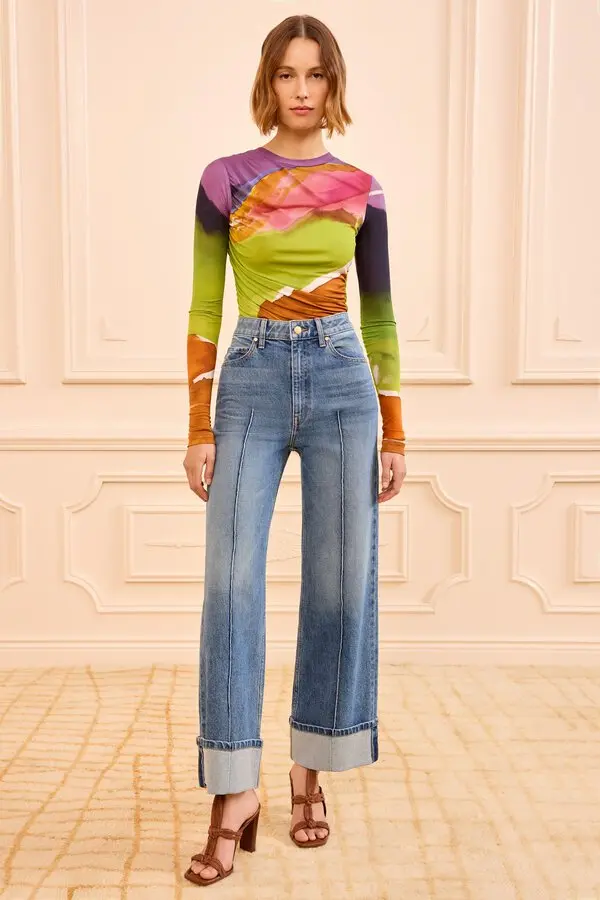 Ulla Johnson The Genevieve Stretch Pintuck Jean
