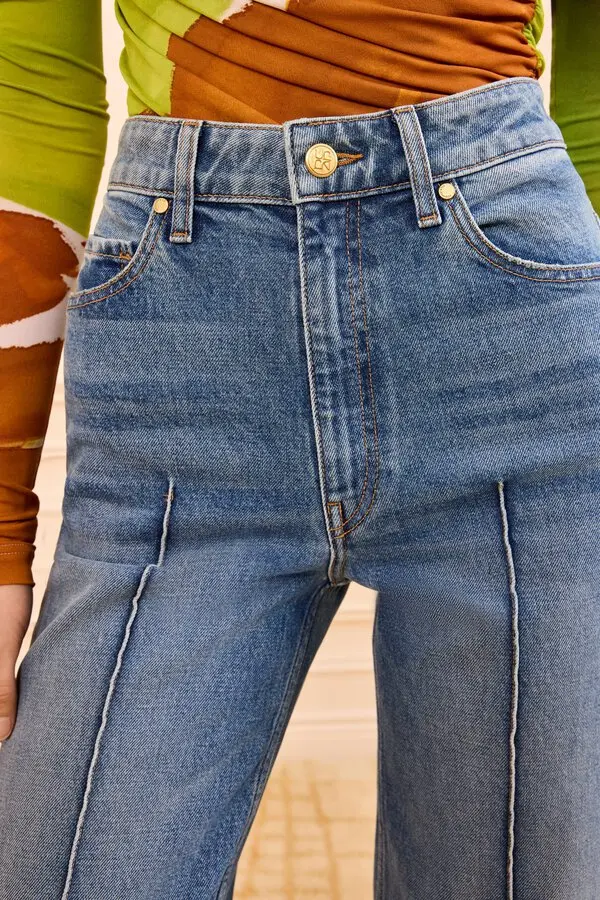 Ulla Johnson The Genevieve Stretch Pintuck Jean
