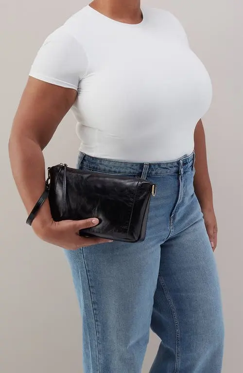 Hobo Darcy Leather Carryall Crossbody Bag - Black