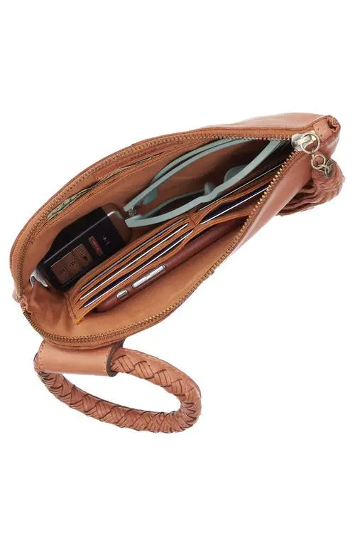 Hobo Leather Wristlet With Tassel