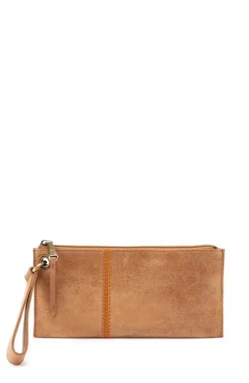 Hobo Vida Leather Wristlet - Whiskey