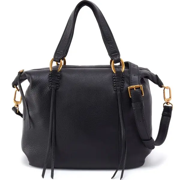 Hobo Harley Leather Satchel - Black