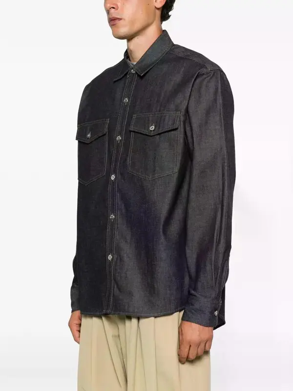 JW Anderson Denim Overshirt In Indigo