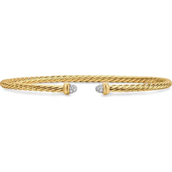 David Yurman Micro Cablespira® Flex Bracelet - Gold