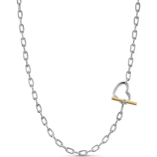 David Yurman Madison Heart Toggle Chain Necklace - Silver