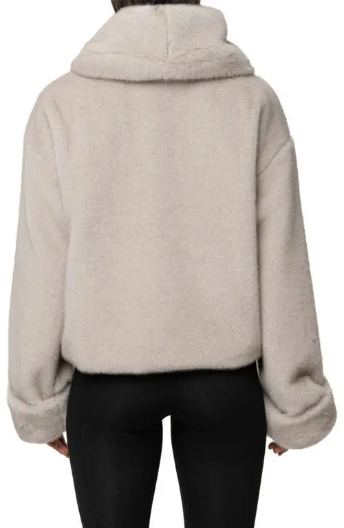 JLUXLABEL Faux Fur Turtleneck Pullover