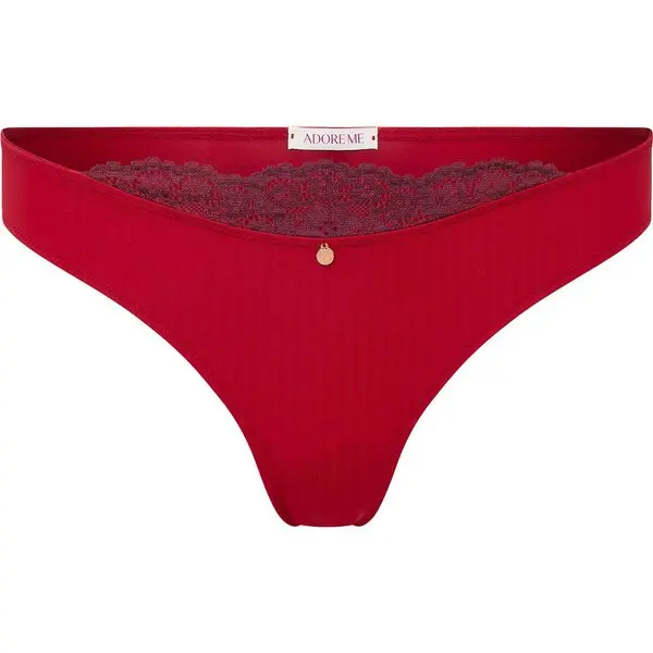 ADORE ME Taissa Tanga Panties - Dark Red
