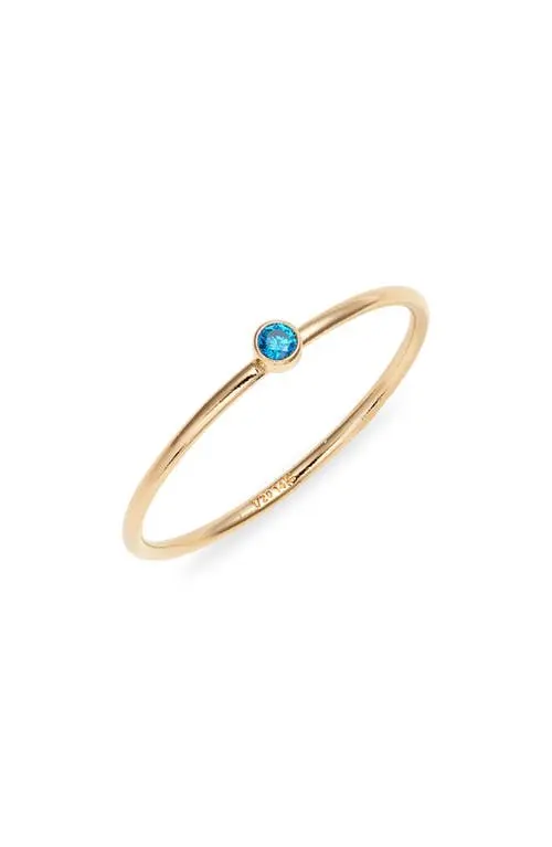 NASHELLE Birthstone-inspired Ring - March Gold