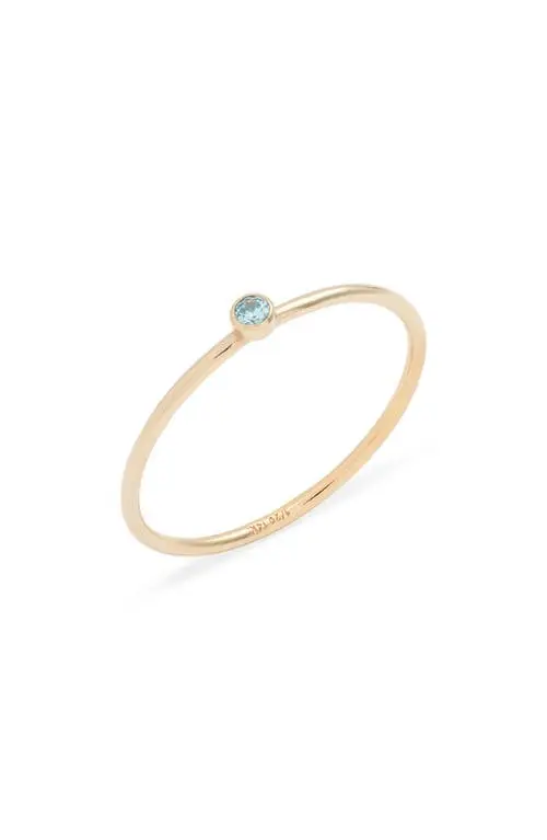 NASHELLE Birthstone-inspired Ring - September Gold
