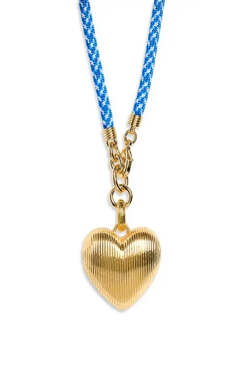 ROXANNE ASSOULIN The Long Happy Cord Charm Necklace - Gold/blue/white