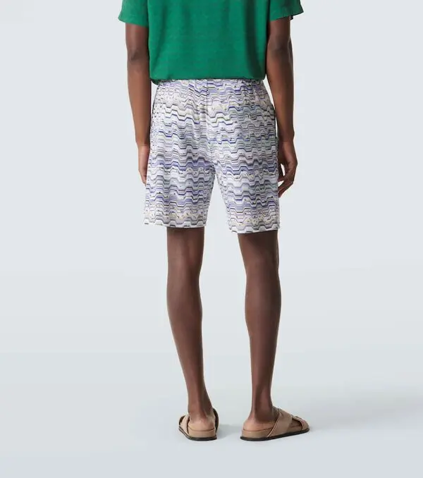 Missoni Zigzag Cotton Shorts - Multicoloured